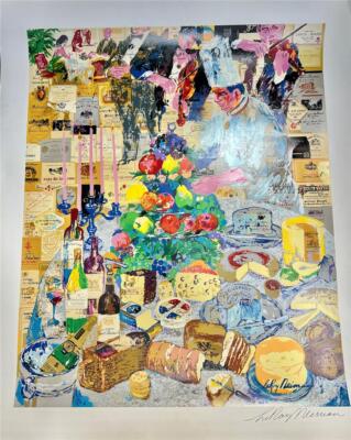 Leroy Neiman La Cuisine Hand Signed Serigraph on Paper Francoise Chef ...