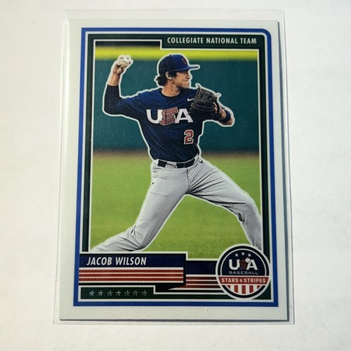 2023 USA Baseball Stars & Stripes JACOB WILSON Oakland Athletics #6 ...