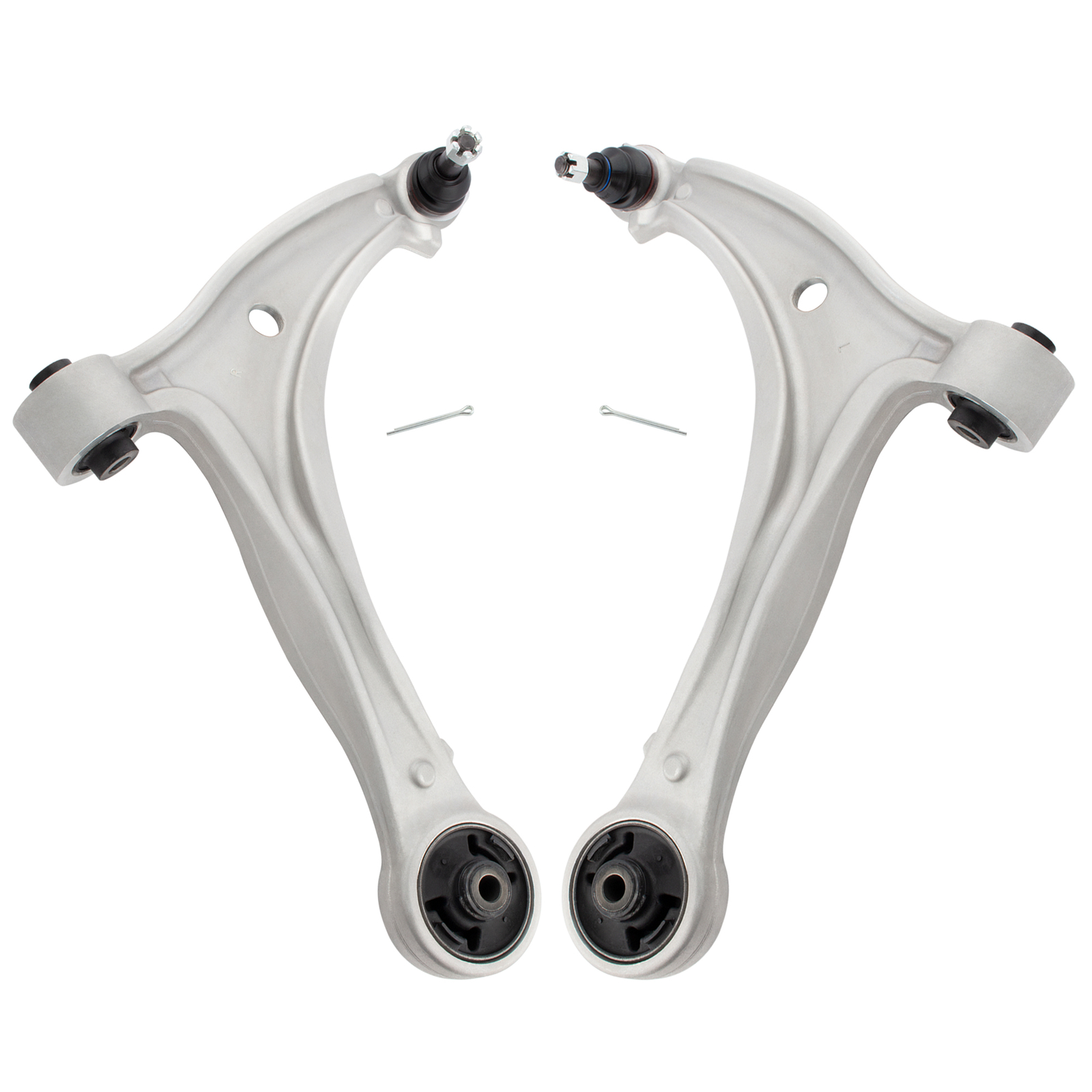 8X Front Lower Control Arms Kit Sway Bar TieRods for 05-10 Honda ...