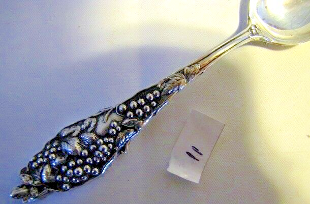 Watson Sterling Silver Spoon with Grape Cluster 5 1/2" Fruit Pattern 20 ...