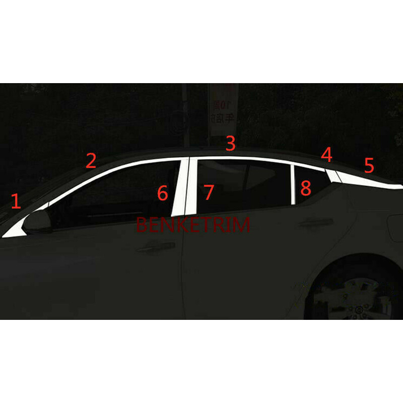 For Nissan Altima 2019-2024 Stainless Chrome Car top Window Sill Frame ...