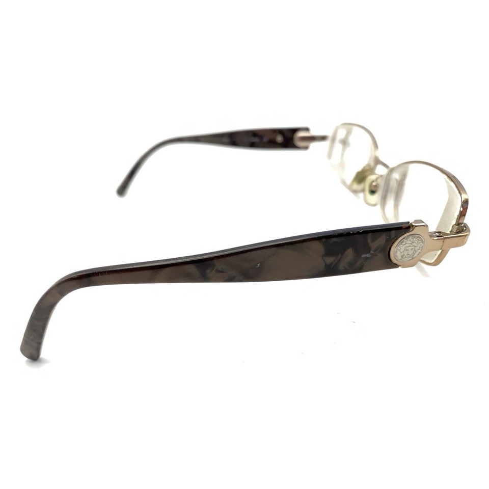 Versace Purple Silver Slim Rectangle Eyeglasses Frames 52-16 135 Italy ...