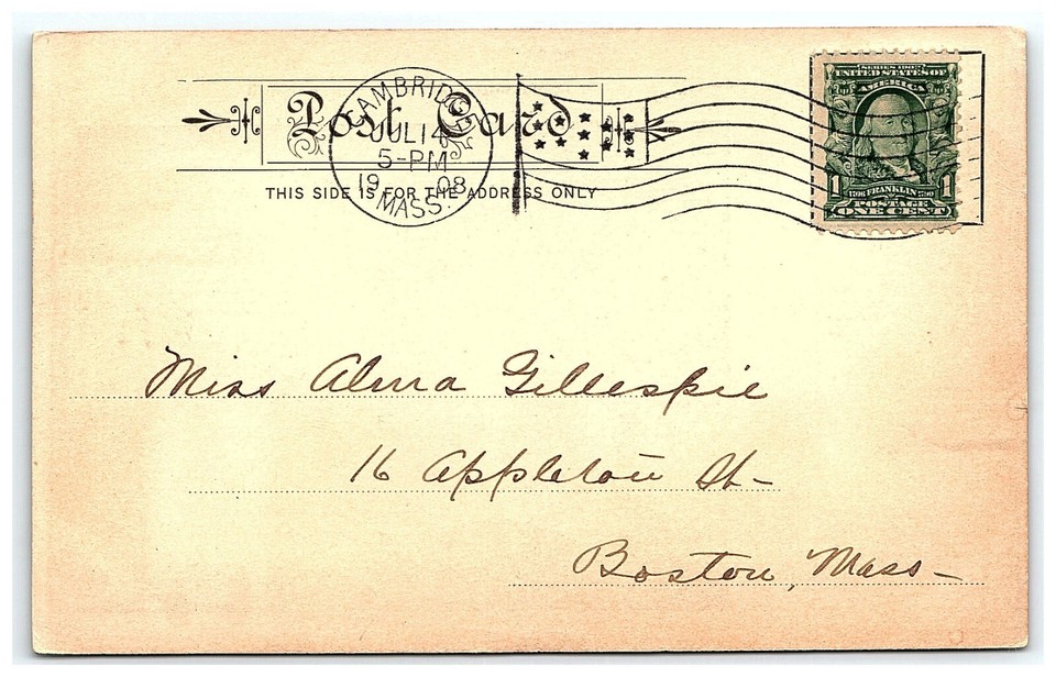 1908 Postcard Sever Hall Harvard University Cambridge MA Sepia | eBay
