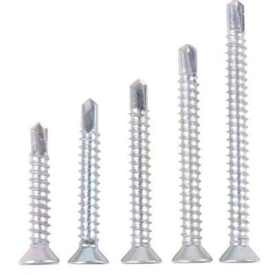 25x PACK Choose SIZE M4.0 SELF DRILL UPVC SCREWS Window Friction Fixing ...