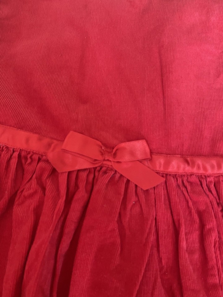 Rachel Riley Red Girls Corduroy Dress 3 3T | eBay UK