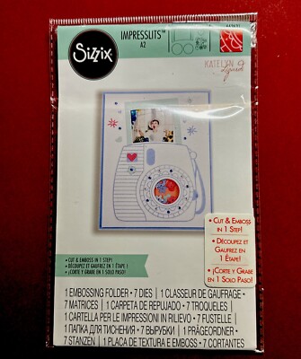 Sizzix Impresslits A2 Instant Camera 663631 Cut & Emboss Photograph ...