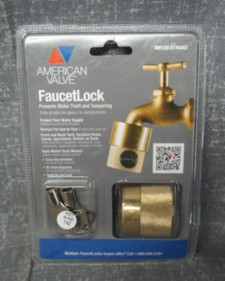 American Valve FaucetLock Hose Bib Water Supply Faucet Lock MFL50 ...