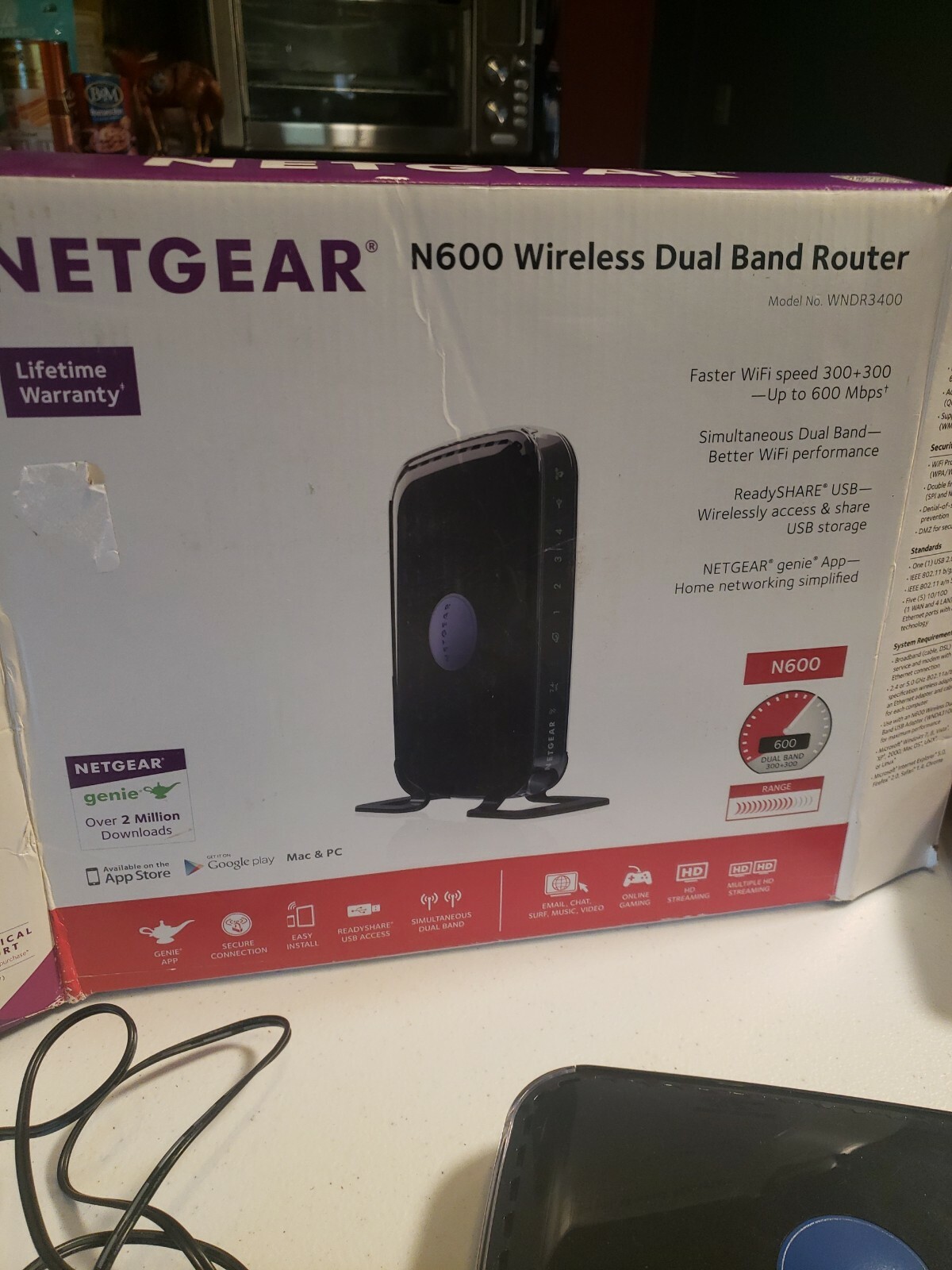NETGEAR Router N600 300 Mbps 4 Port 300 Mbps Wireless Dual Band ...