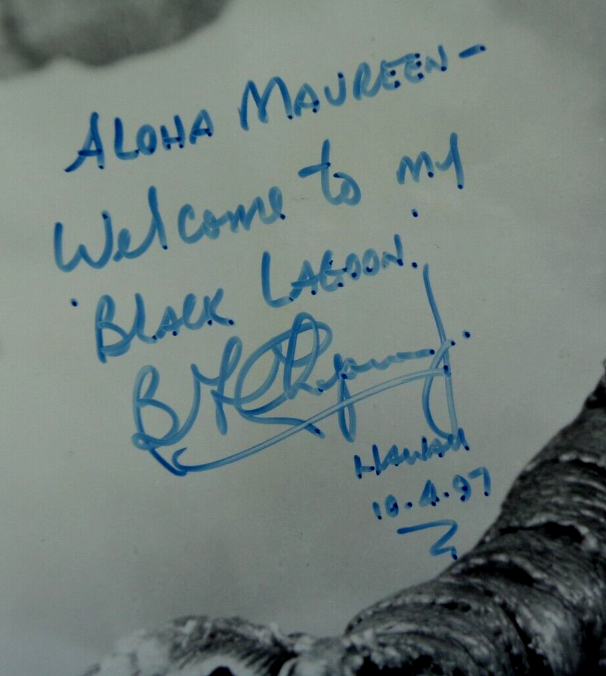 Autograph Ben Chapman Creature From The Black Lagoon 8x10 B&W photo ...