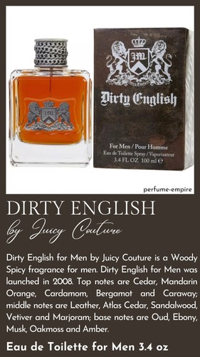 Dirty English by Juicy Couture cologne for men EDT 3.3 / 3.4 oz New in ...