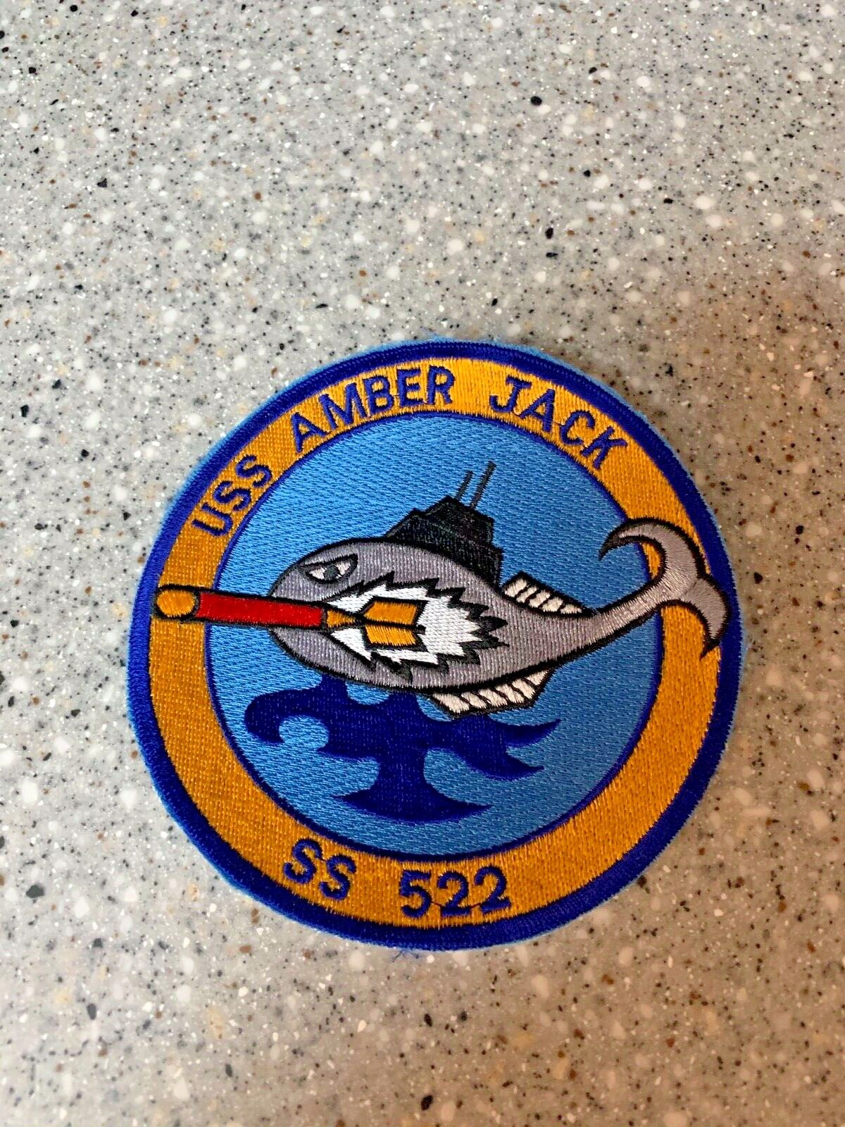 US Navy Patch USS AMBERJACK SS-522 Tench-Class Submarine 4 3/4" | eBay