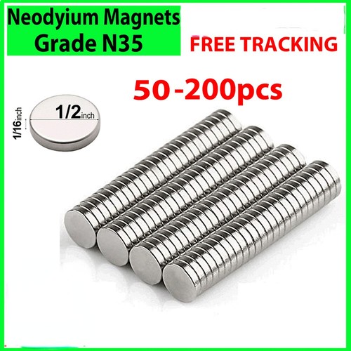 Neodymium Magnets N35 Disc Round Super Strong Rare Earth 12mm X 2mm ...