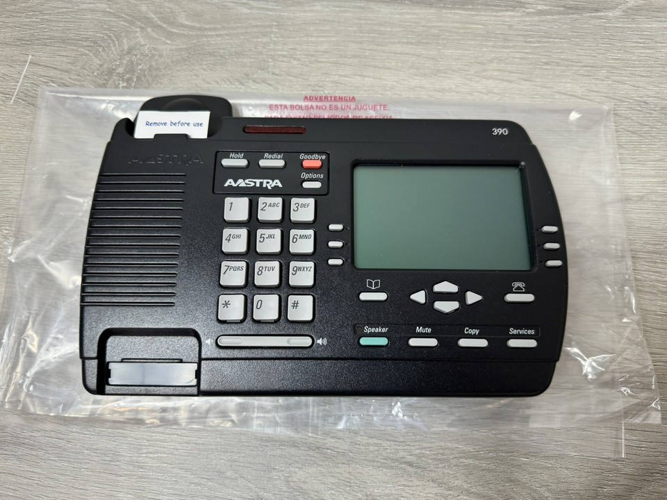 Aastra Telecom Model 390 Charcoal Analog Desk Phone - New in Box | eBay