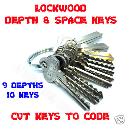Depth & Space Key Set (10 Keys) for Lockwood LW4, C4 Depths 0-9 | eBay ...