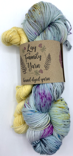 Lay Family Yarn Hand Dyed Merino 100g Sock Weight Atlantis Blue Purple ...