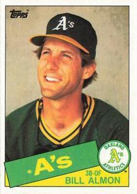 #607 Bill Almon - Oakland Athletics - 1985 Topps Baseball | eBay