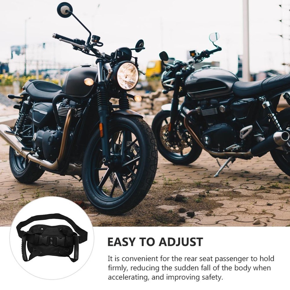 Rear Seat Handle Grip Motorcycle Passenger Grab Belt Back Safety | eBay ...