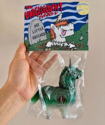 Rampage X One Up The Undeadicorn My Little Unicorn Green Sofubi Figure ...