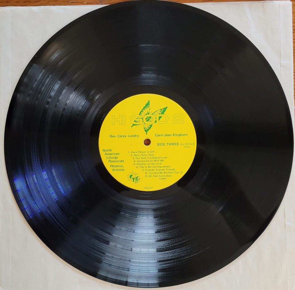 Hi God 1 + 2 4LP LOT Rev Carey Landry Carol Jean Kinghorn LP Ecumenical ...