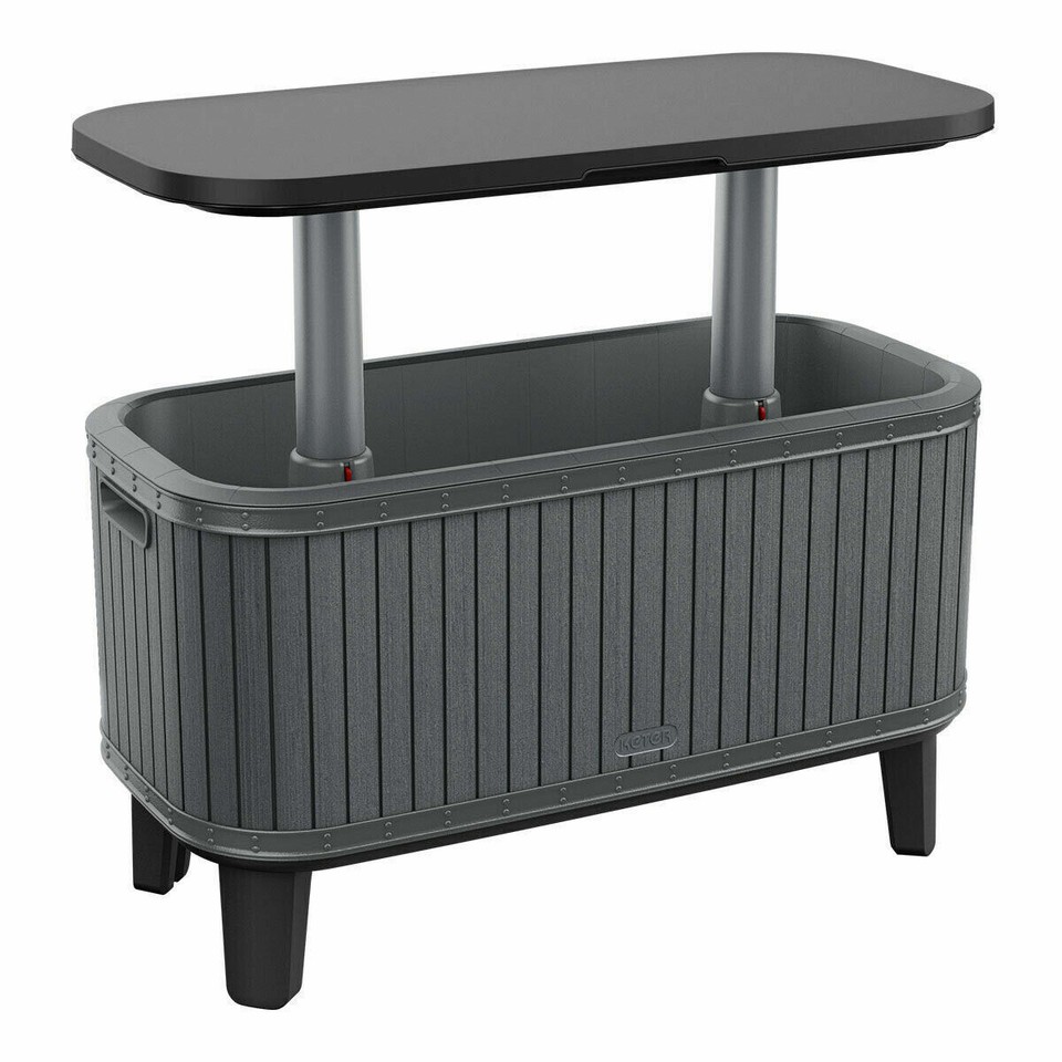 Keter Bevy Bar 56L Cool Drinks Cooler Ice Box Party Summer Garden ...