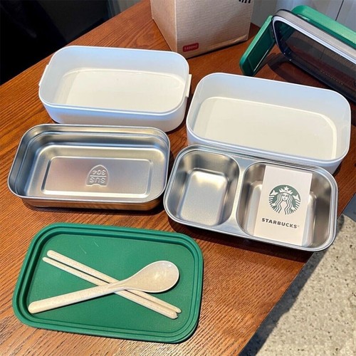 Starbucks Double Layer Insulated Large Capacity Lunch Box SUS304 ...