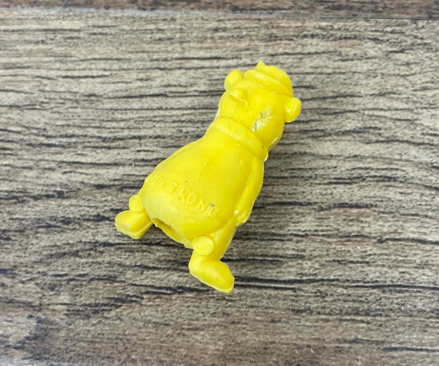 Vintage Yellow Yogi Bear 1.5" Rubber Pencil Top Topper Figure Hong Kong ...