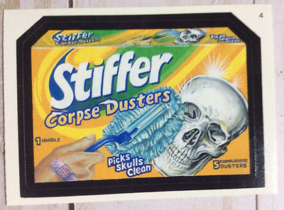 2005 Topps Wacky Packages Stiffer Corpse Dusters Sticker Card 4 Series ...