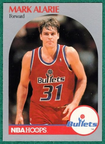 Mark Alarie - 1990-91 NBA Hoops #295 - Washington Bullets Basketball ...