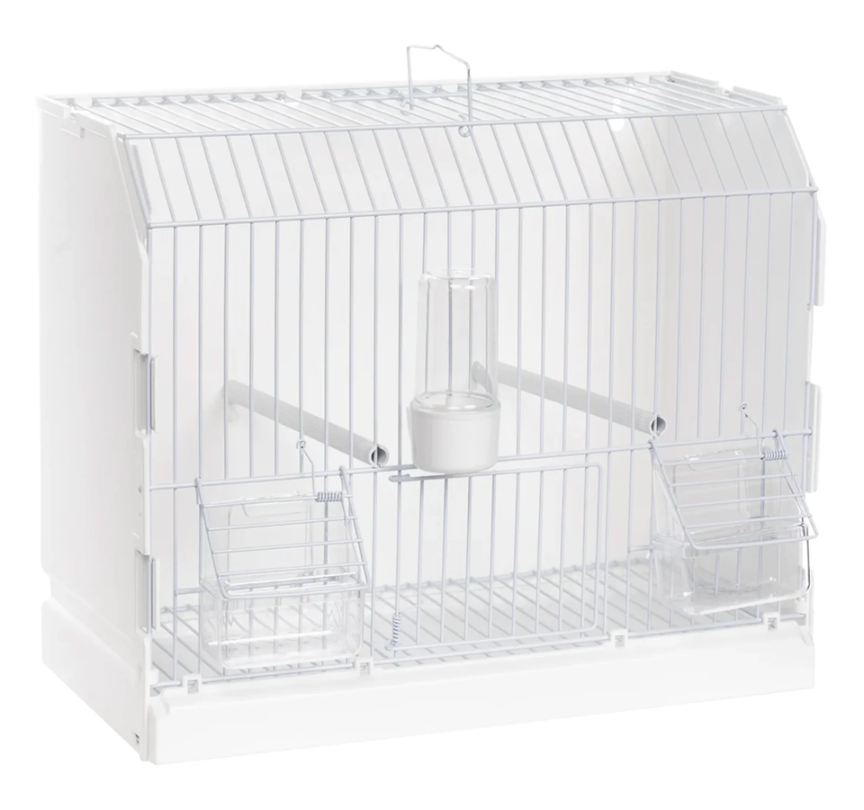 2GR Bird Exposition Cage with 3 Frontal Doors. White or Green. Made in ...