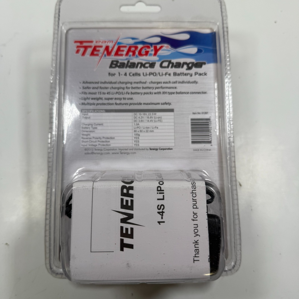 Tenergy TN267 1-4S LiPO/LiFe Balance Charger for Airsoft & RC Car ...