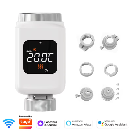 Tuya Smart Wifi Thermostatic Head Radiator Valve TRV Programmable App ...
