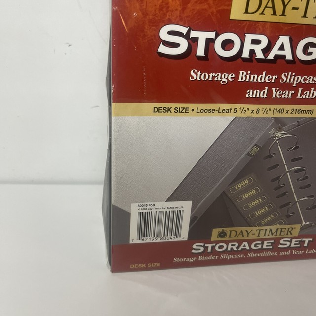 Acco Brands Day-Timer Storage Binder Set W/ Slipcase Desk Size 80045 ...
