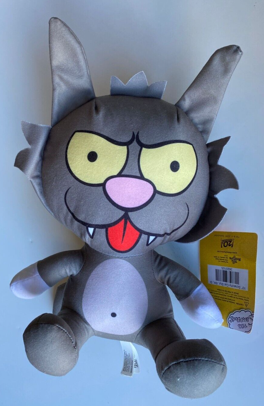 The Simpsons Scratchy Cat Plush Doll Licensed Toy Figure Factory ...