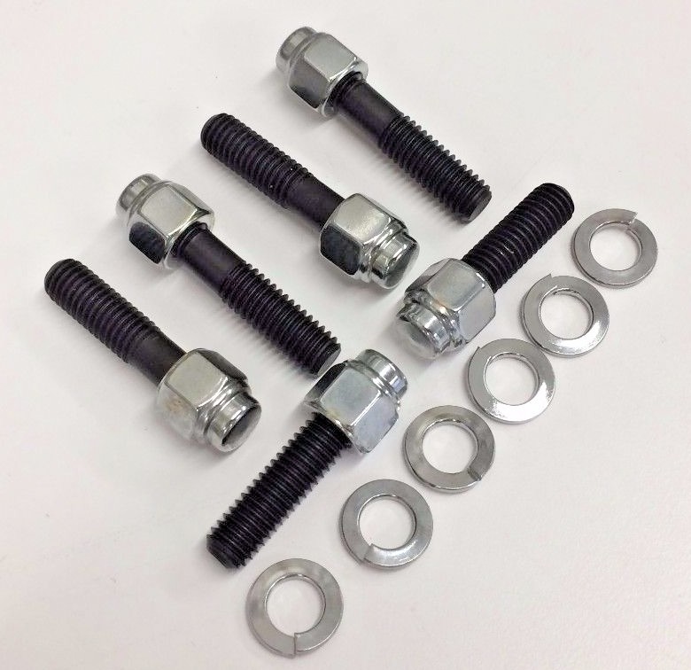 Harley 36-47 Knucklehead EL FL Rocker Box Bolts CHROME TOP HAT hd ...