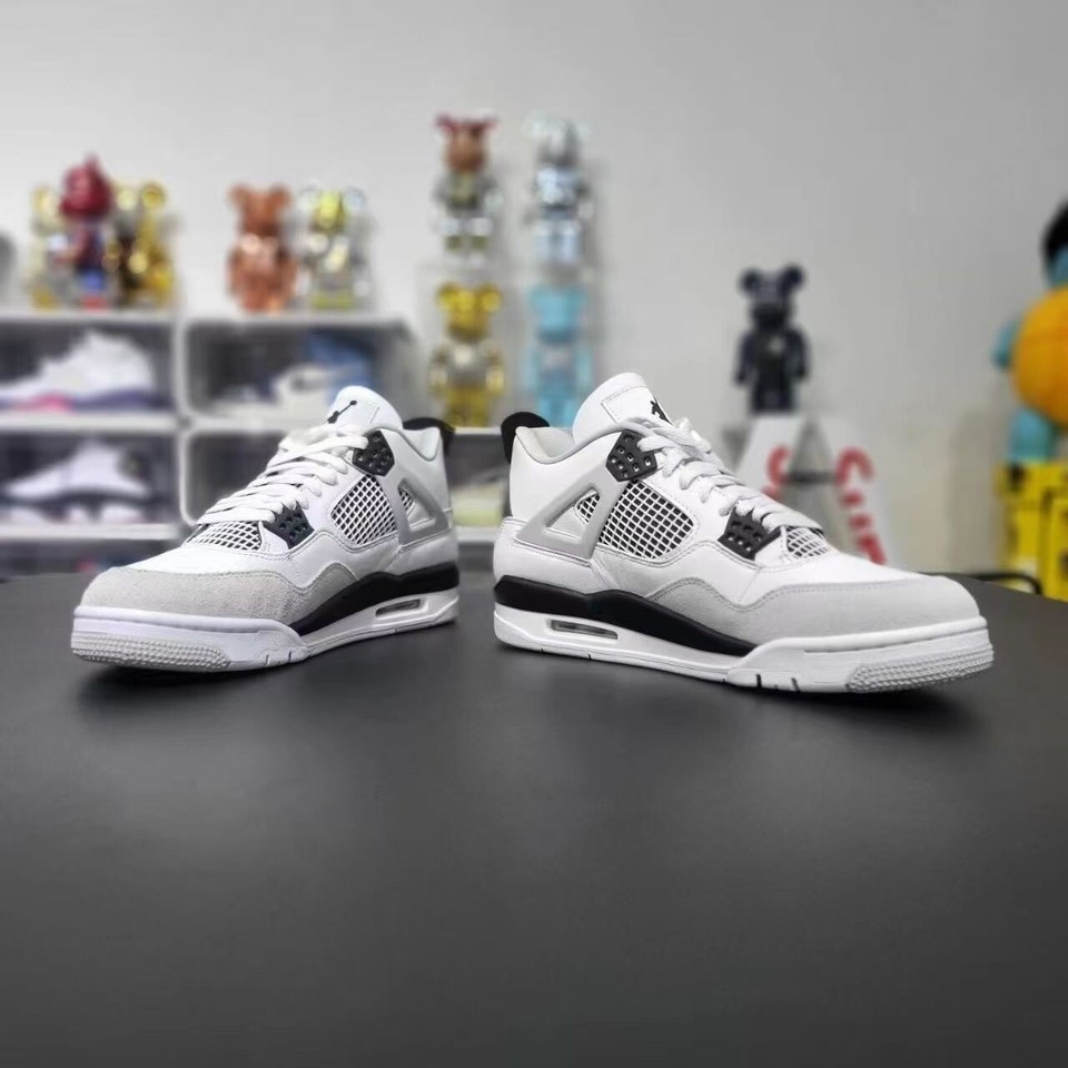 New Nike Air Jordan 4 Retro Military Black White DH6927-111 Top Sneaker ...