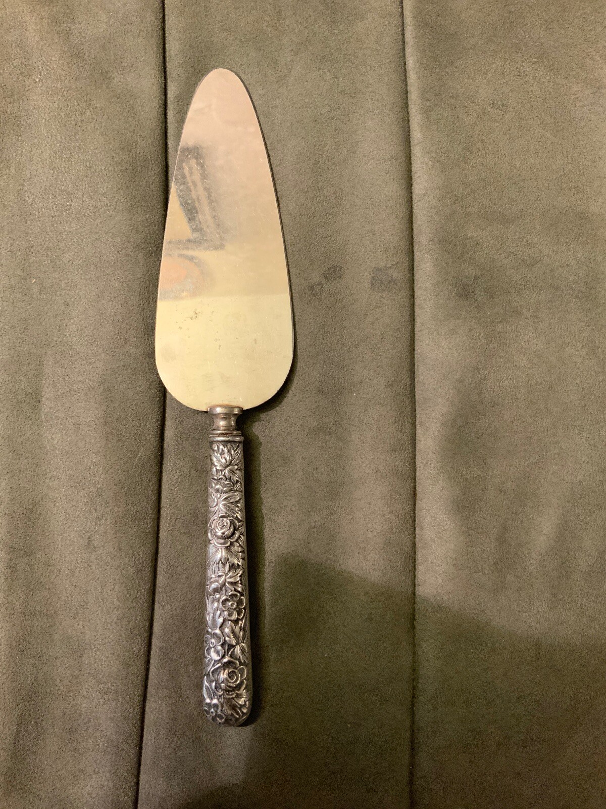 Antique G H F Sterling Silver Handle Cake Server 9-3/4” Very Ornate | eBay