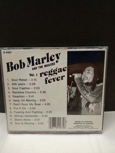 Bob Marley and The Wailers - Reggae Fever Vol. 1 Madacy Canada CD for ...