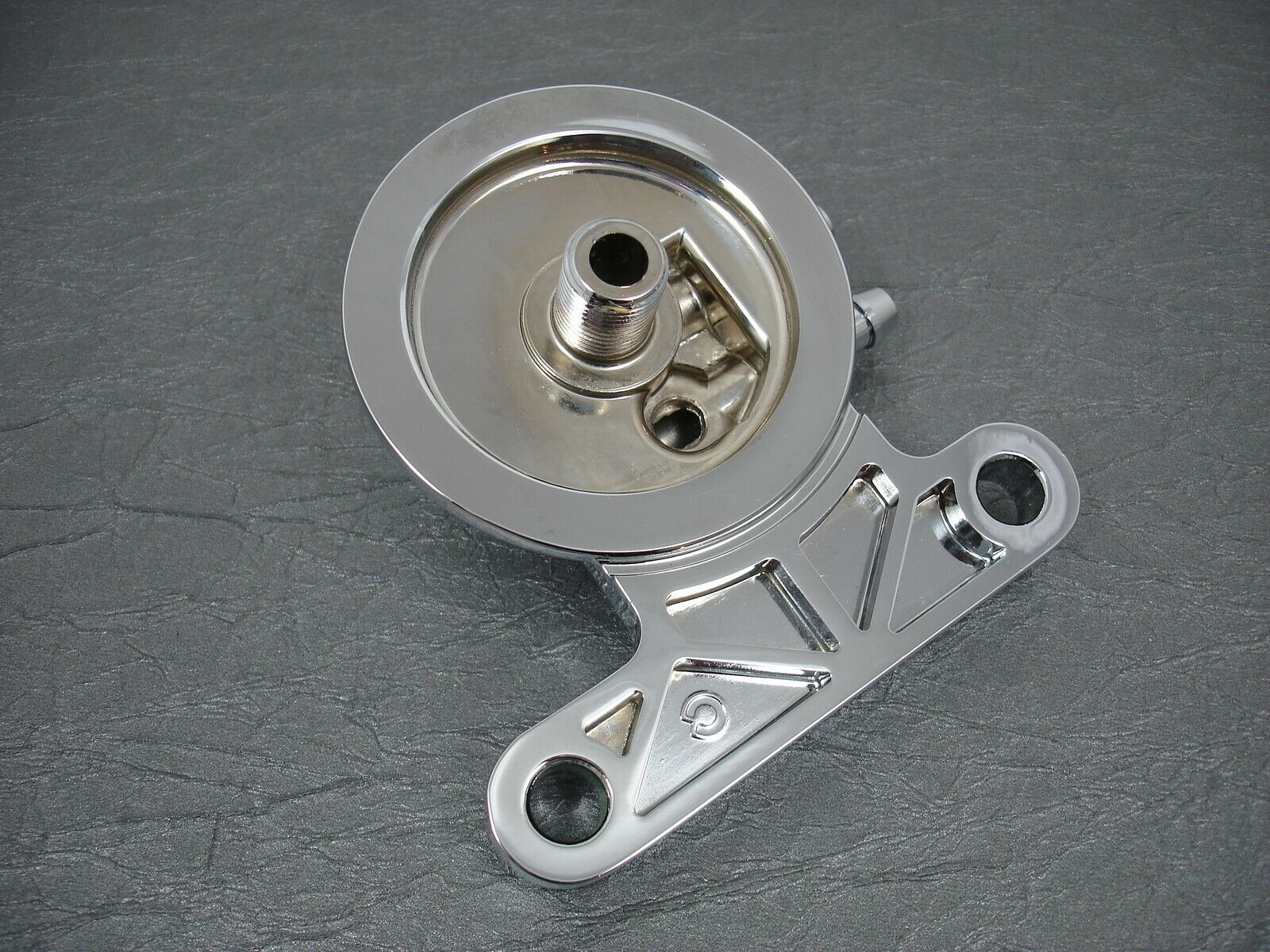 BRACKET OIL FILTER HARLEY PANHEAD SHOVEL SPORTSTER EVO UNIVERSAL SPIN ...