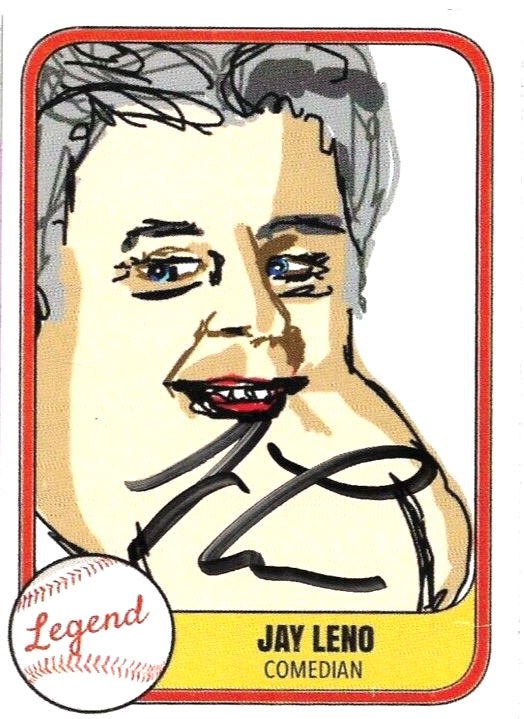JAY LENO HAND-SIGNED AUTOGRAPHED TRADING CARD TONIGHT SHOW COMEDIAN ...