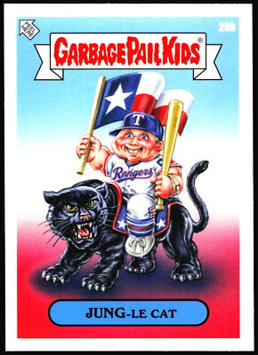 Josh Jung-Le Cat 2023 GPK x MLB Garbage Pail #20B Texas Rangers R3-192 ...