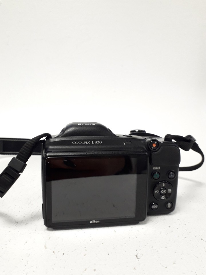 Nikon COOLPIX L830 16MP Digital Camera 34x Zoom Black - Tested Working ...