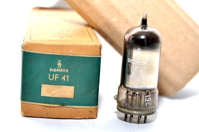 Vintage Siemens UF41 / 12AC5 Rimlock Pentode / Radio-Röhre, Code Nm2 X2 ...