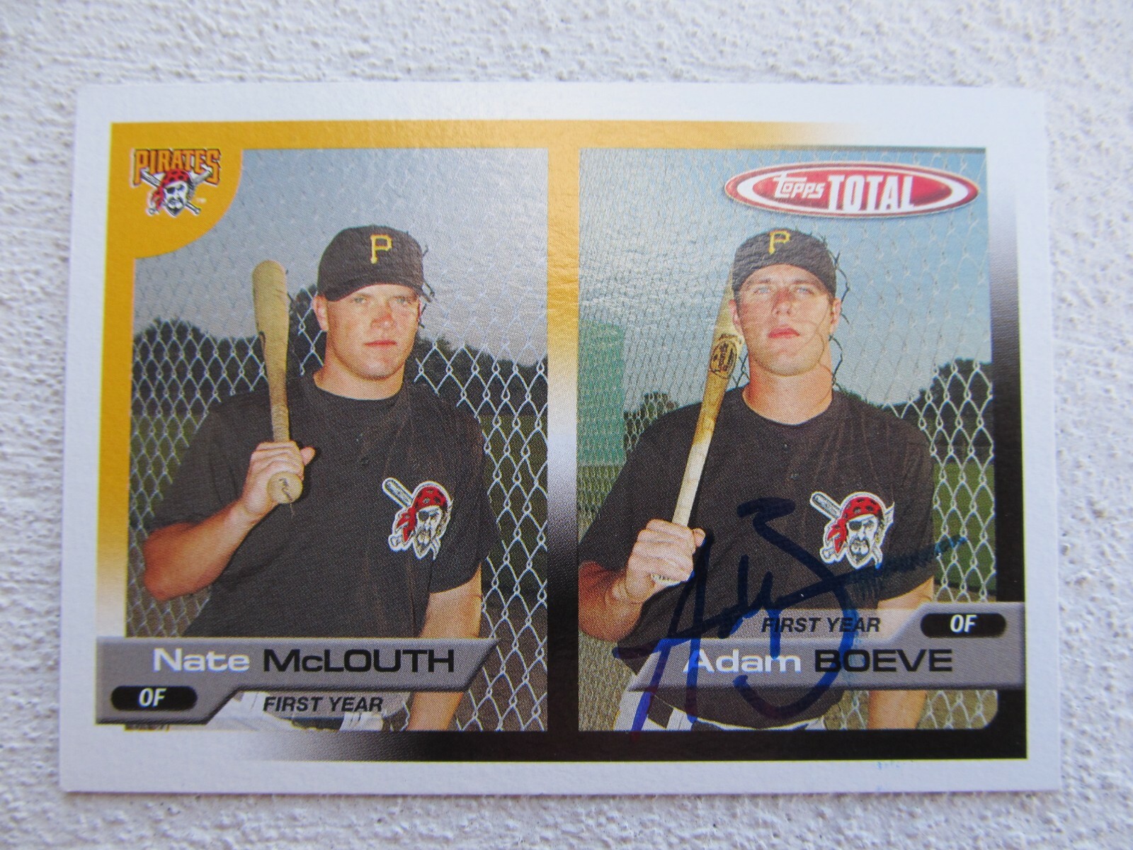 Pirates Adam Boeve Signed Autographed 2005 Topps Total Mint | eBay