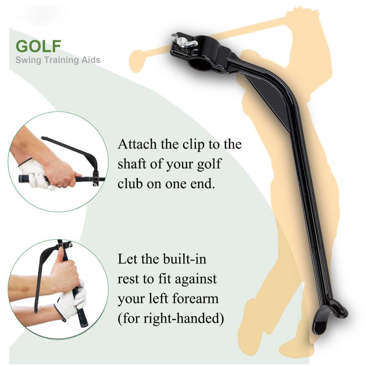 Men Women Golf Swing Swinging Alignment Training Aid Tool Trainer Wrist ...