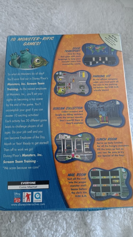 Disney Junior Games Ages 5 & up Monsters Inc-PC Brand New Sealed | eBay