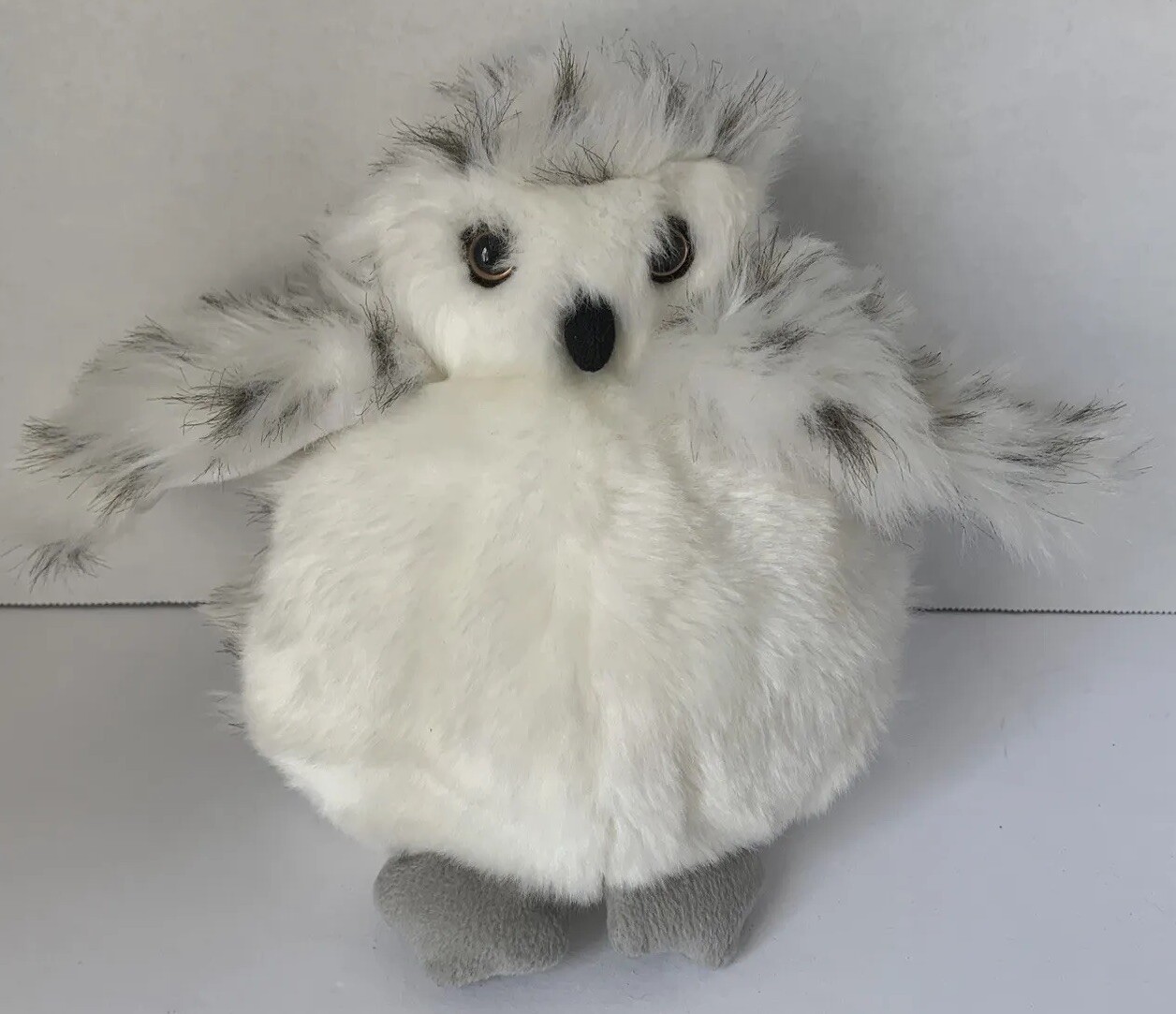 8" White Spotted Snow Owl Plush Unipak Designs Plush Animal | eBay