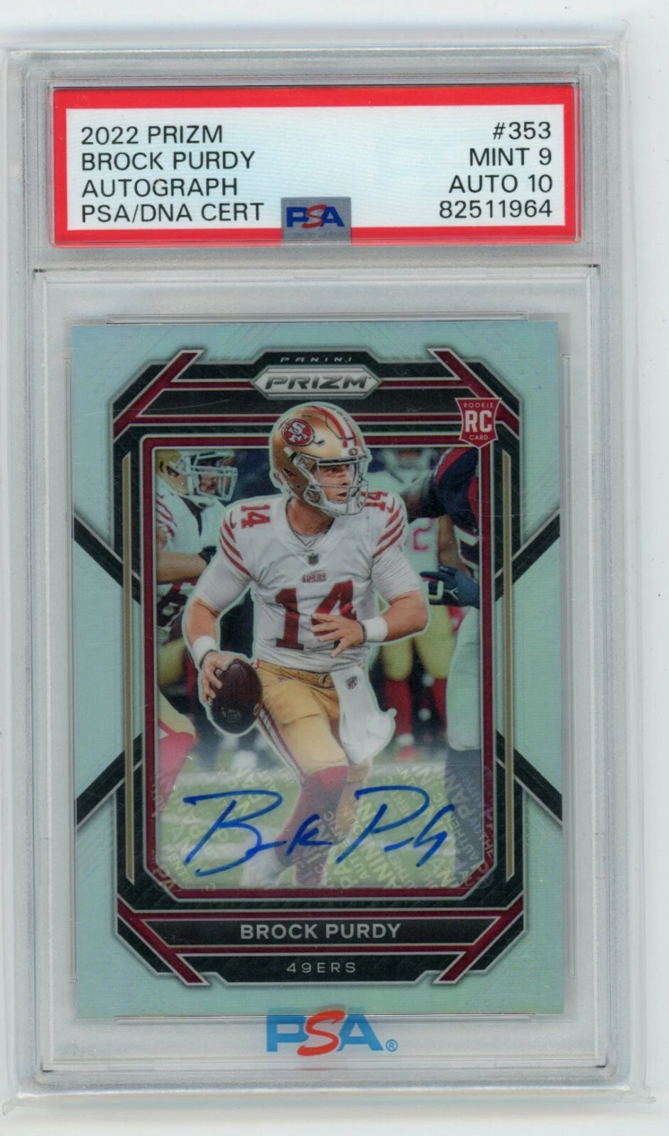 Brock Purdy 2022 Prizm #353 Rookie Autographs Price Guide - Sports Card ...