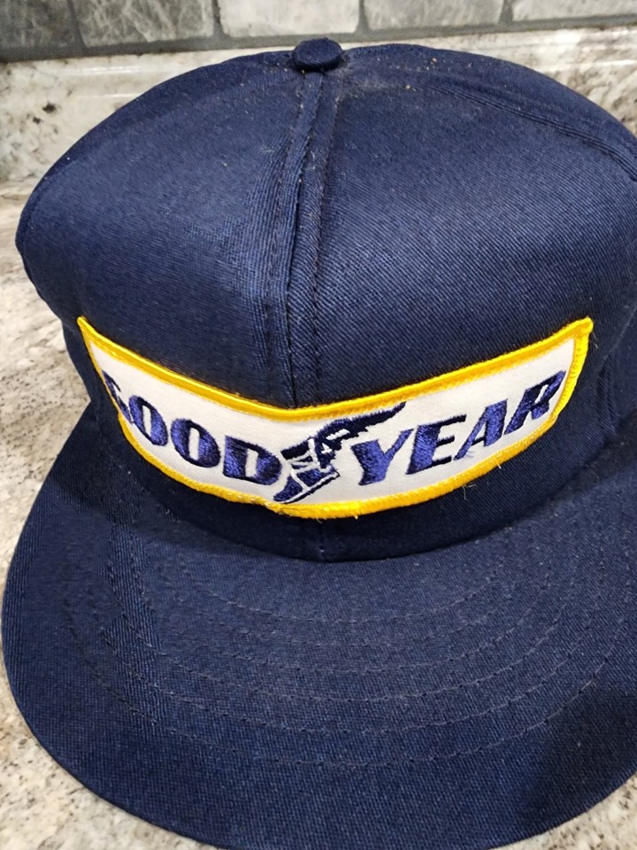 VTG Goodyear Snapback Trucker Hat Swingster USA Patch Full Foam | eBay