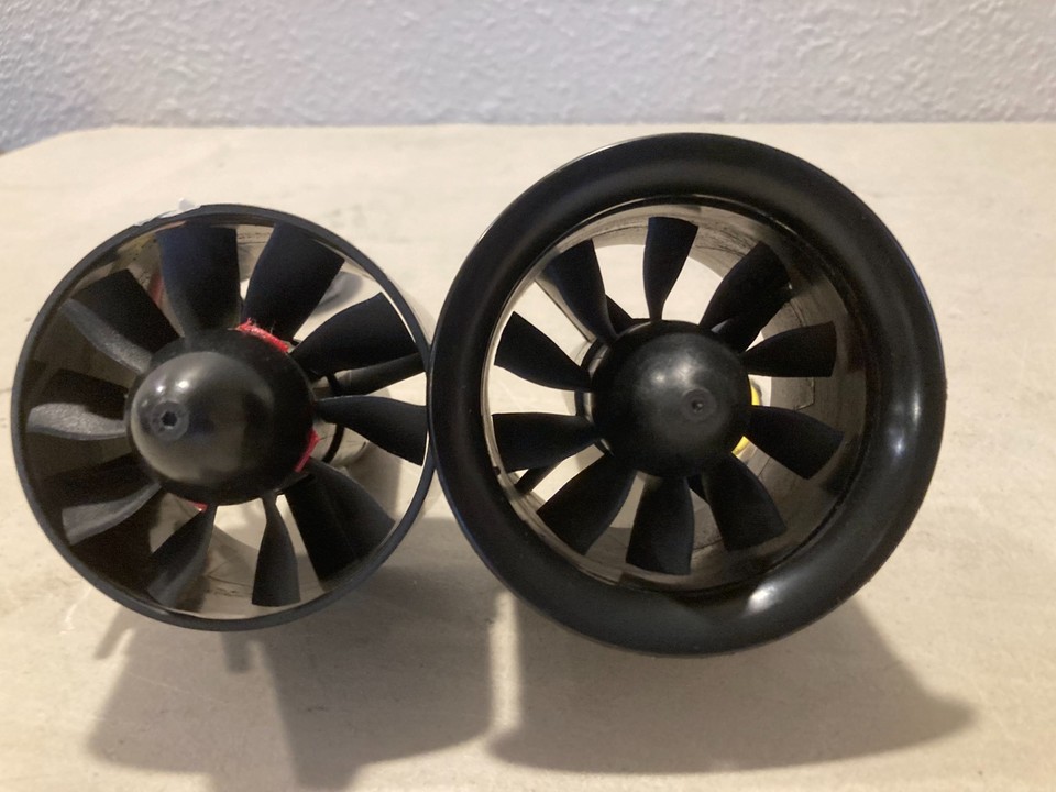Lot of 2 Freewing Brushless Inrunner Motor with EDF Ducted Fan Units RC ...