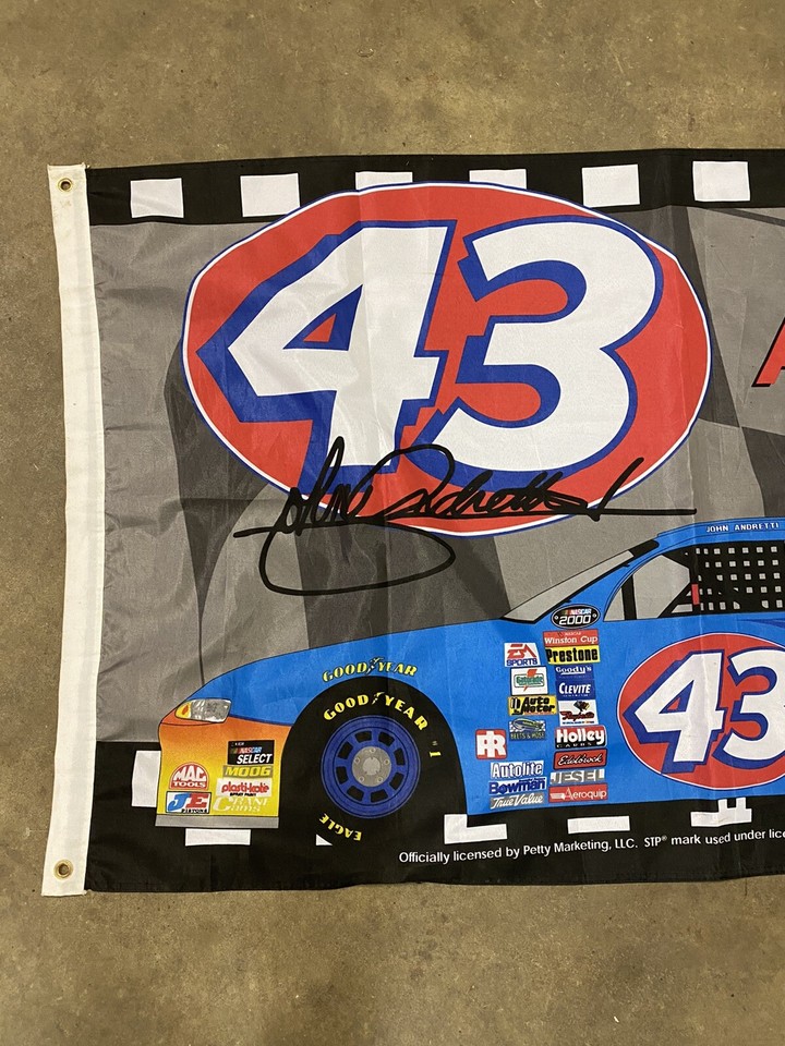 Vintage John Andretti Cheerios STP 1998 Racing NASCAR Flag 36"x 60" | eBay